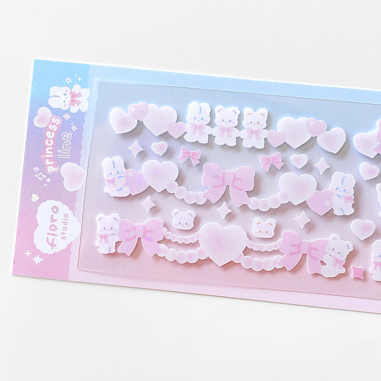 Floro.studio | princess line sticker : Lovticker