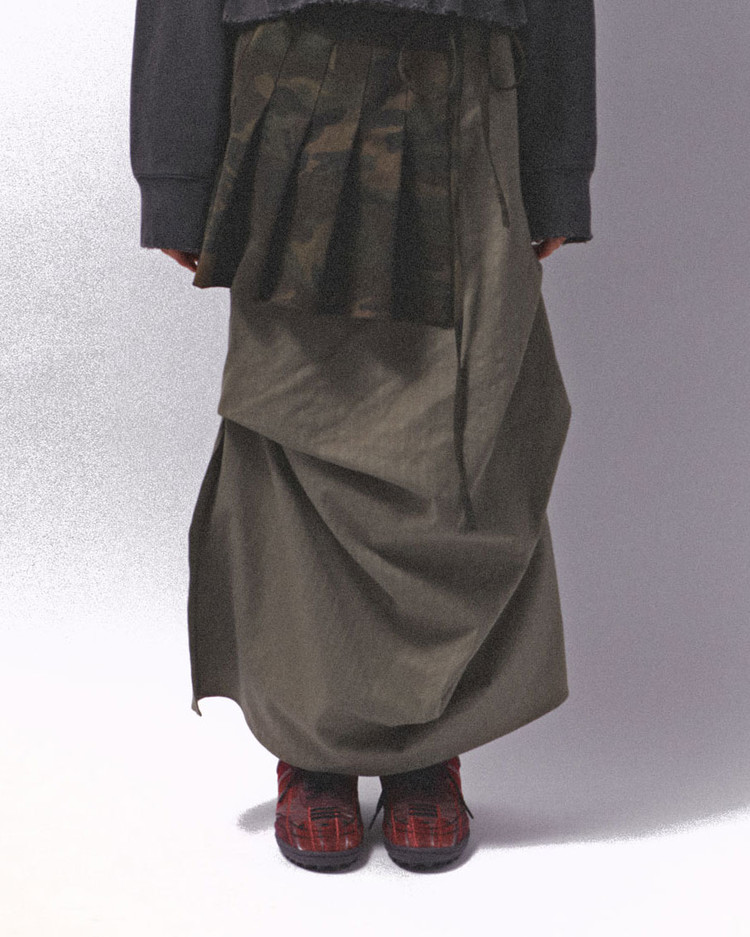 23 layerd tuck long skirts : loerails korea