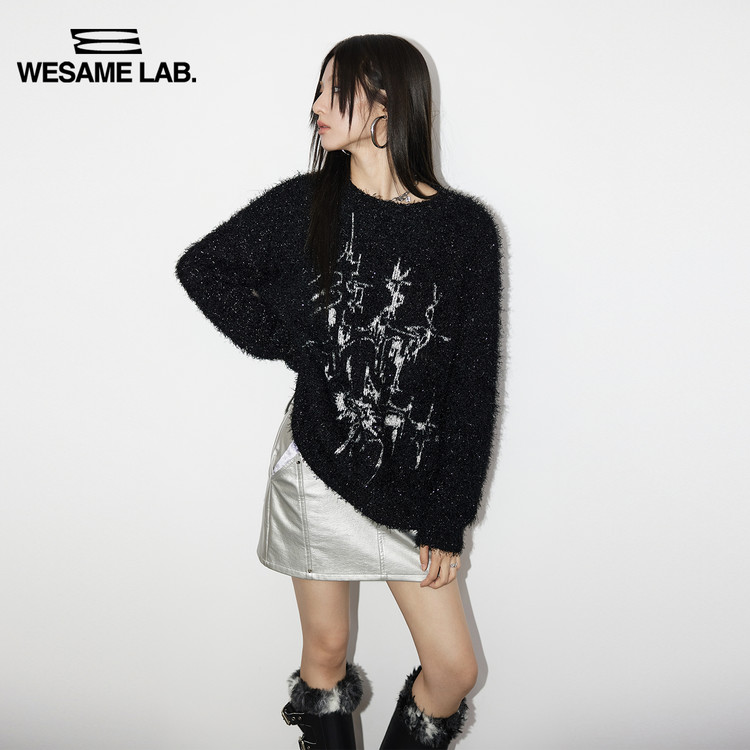 WESAME LAB original design silver thread point sweater : 유스키트 YOUTHKIT