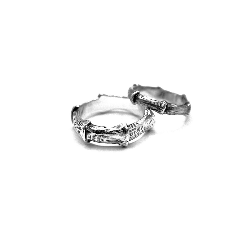 STERLING SILVER BAMBU RING