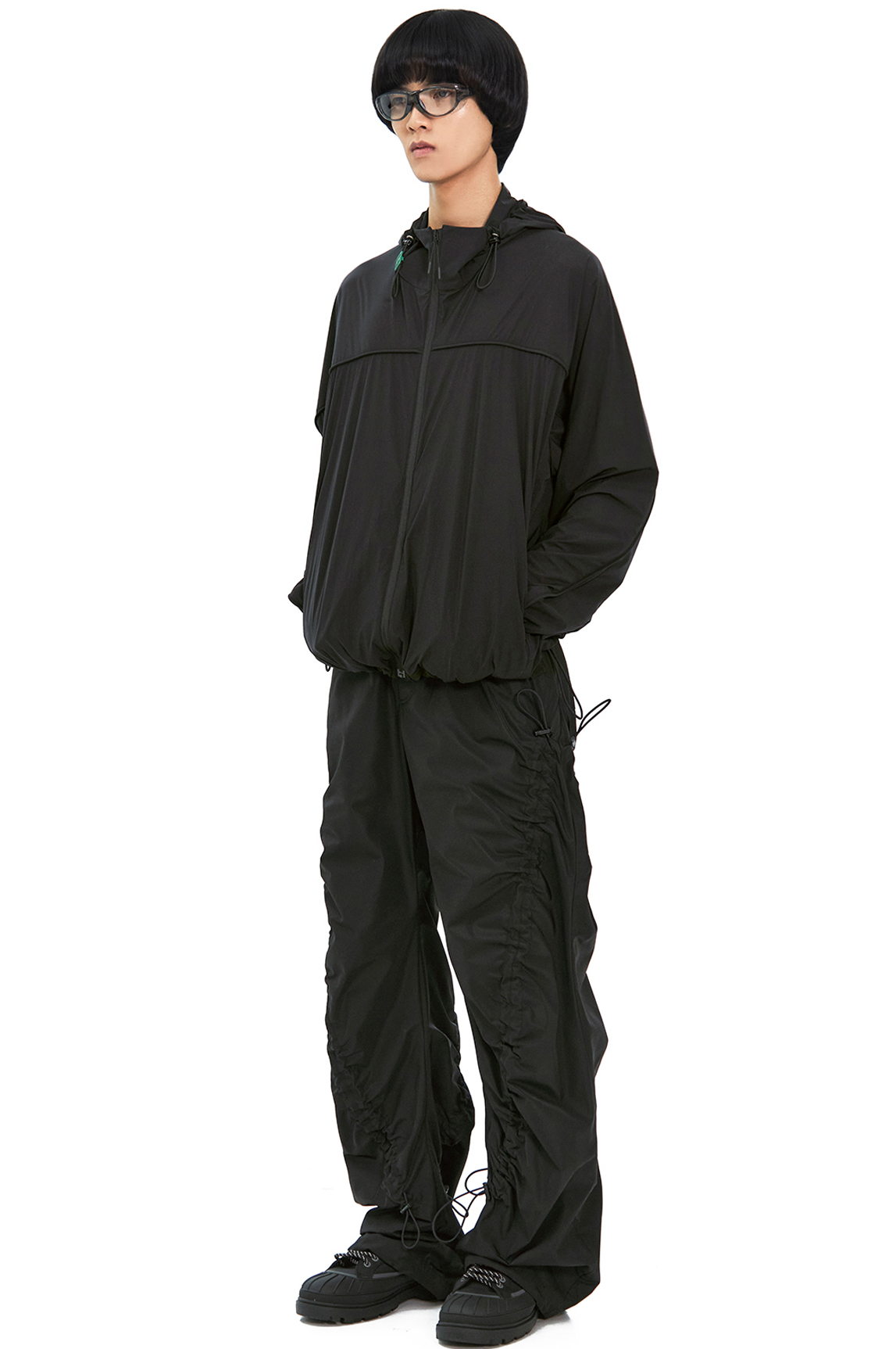 Washable rain string jacket (black) : 더 아이덴티티 프로젝트 LAB