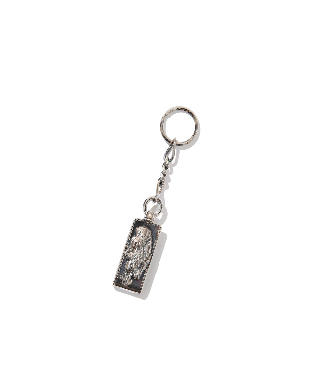 Horse Clip Type Key Chain Silver : HIDE/AND/RIDE