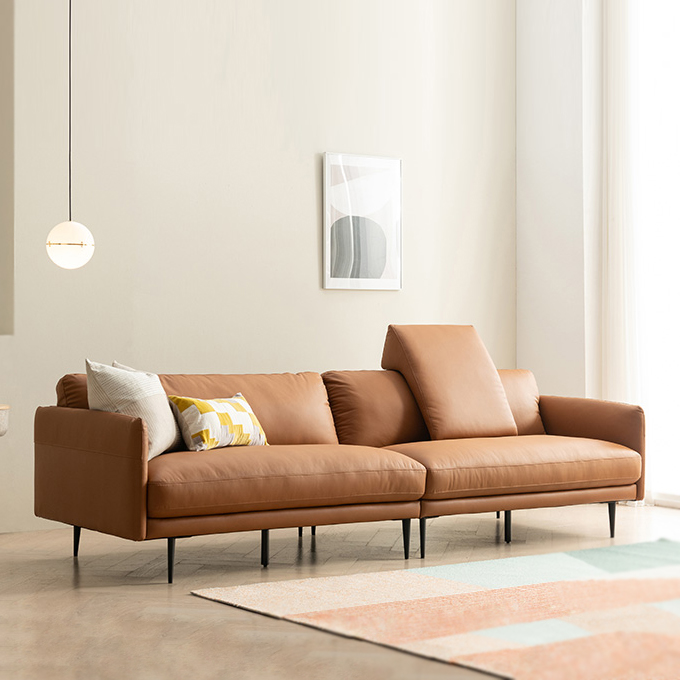 [bynormann Ordinery] Tara Natural Cow Leather 4 Seater Sofa 2color ㅣ
