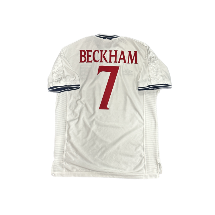 1999-2000 England Home #7 Beckham Shirt - XL : 433 SEOUL