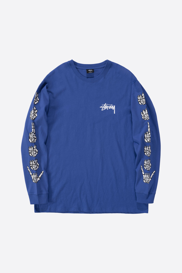 [110] STUSSY HANDS SOLID LS TEE No. 5015 : 월드피스 다이어트