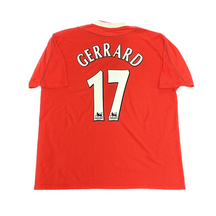 2002-2004 Liverpool Home #17 Gerrard Shirt - XL : 433 SEOUL