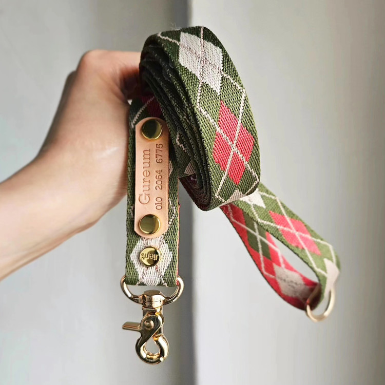 [leash] Argyle khaki _ handsfree : Jiens