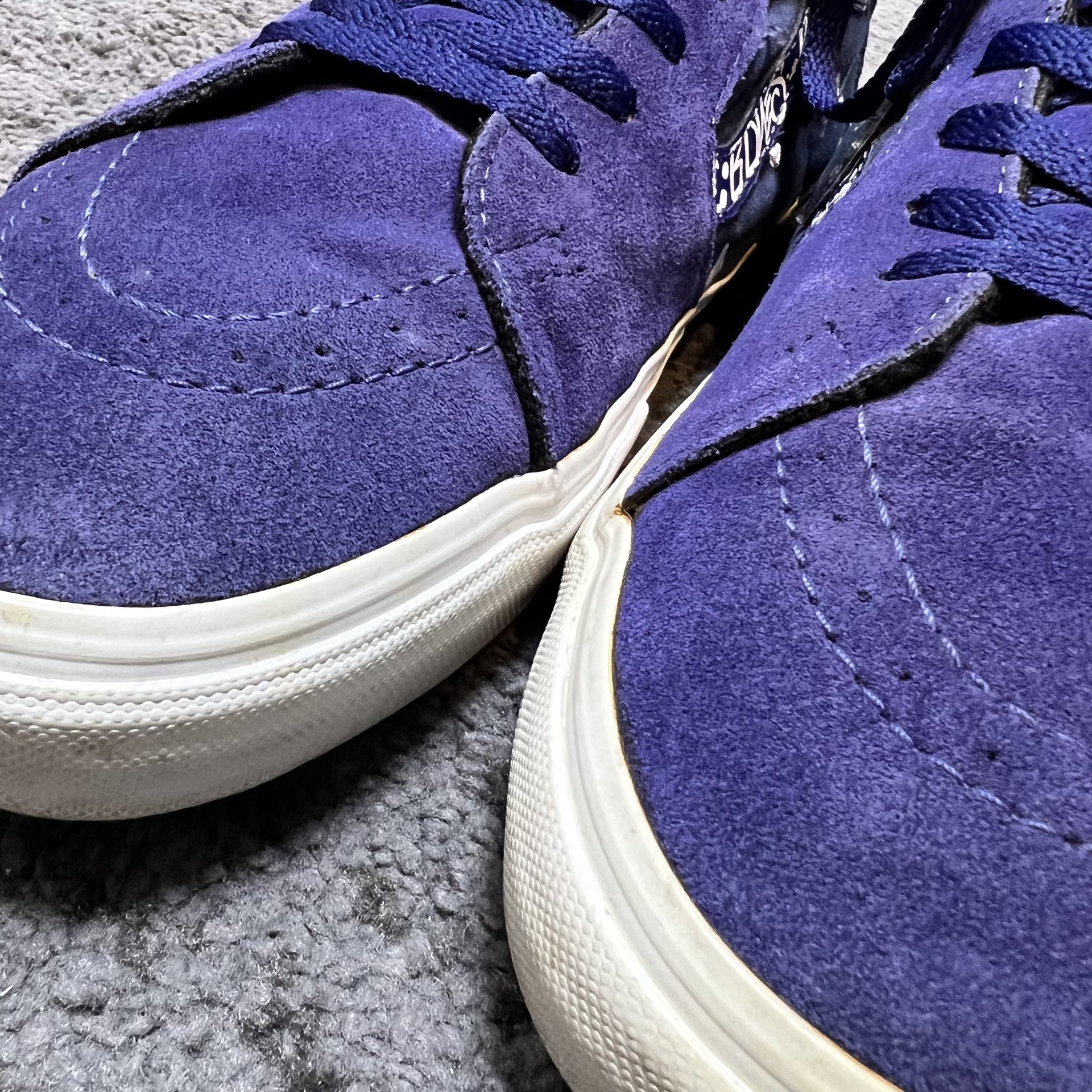 rare!! 07aw vans x wtaps sk8-hi cross bone purple navy sz.11.5 : soberseoul