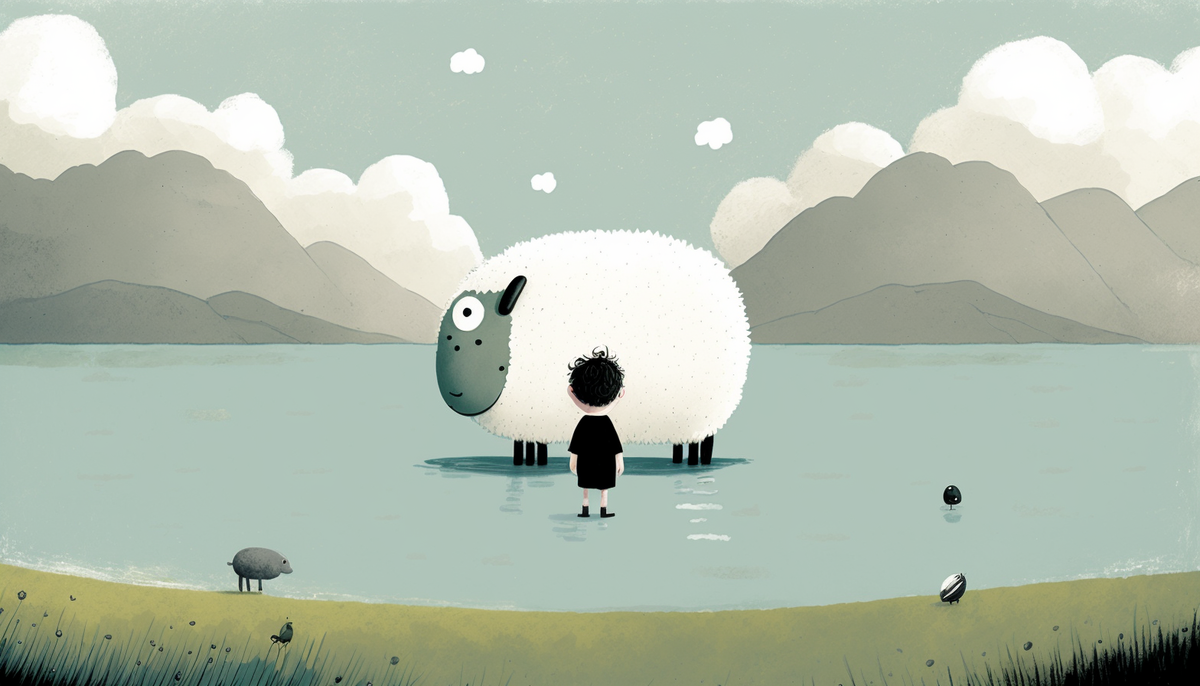 Little boy and sheep : AUVERS (오베르)