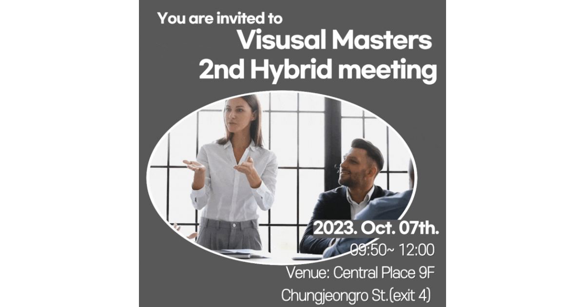 (Oct. 7th) Come & Enjoy Visual Masters 2nd In-Person Meeting : Bulletin ...