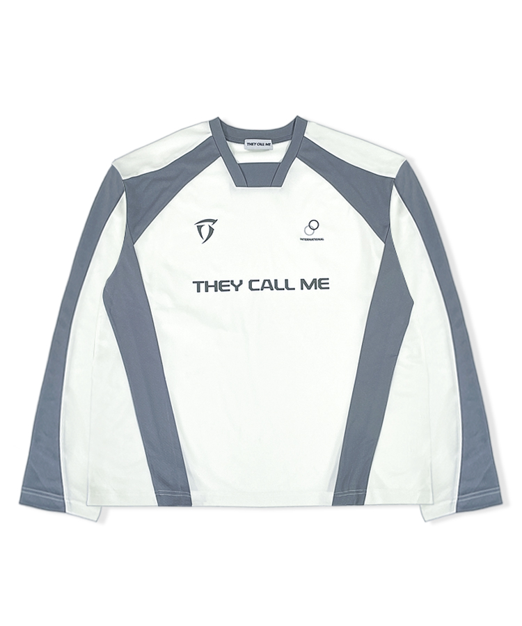 THEY CALL ME 015 -INTERNATIONAL JERSEY Ecru / Gray : THEY CALL ME 데이 콜 미