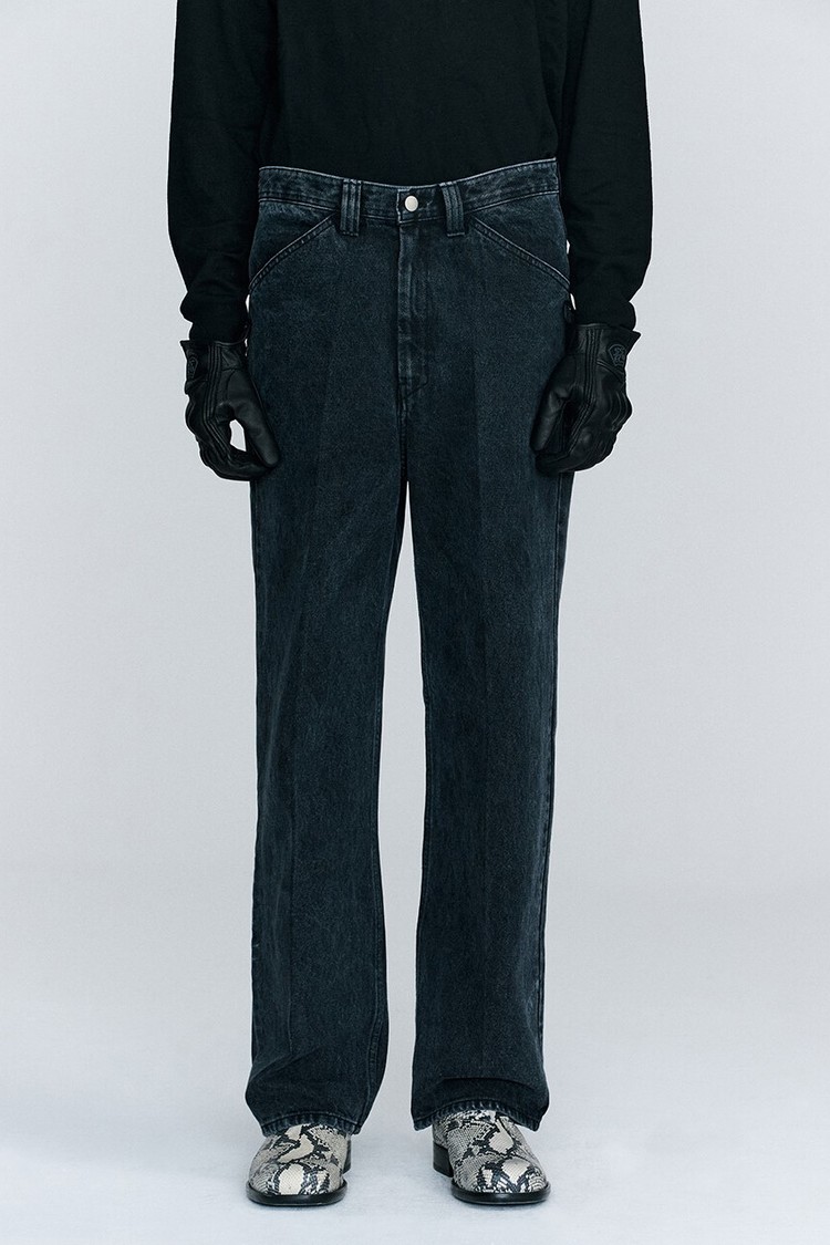 호이테 HET WASHED SAIILOR PANTS (DARK BLUE)
