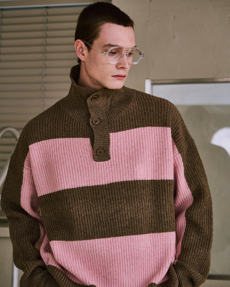 Stripe hachi knit (M) / 3 Colors : TETE | 테테