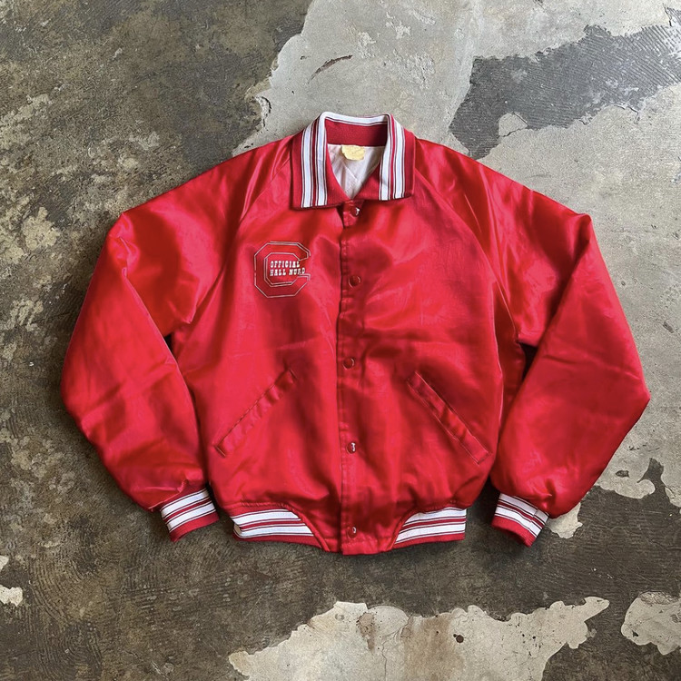80s us made nylon varsity jackets : soberseoul