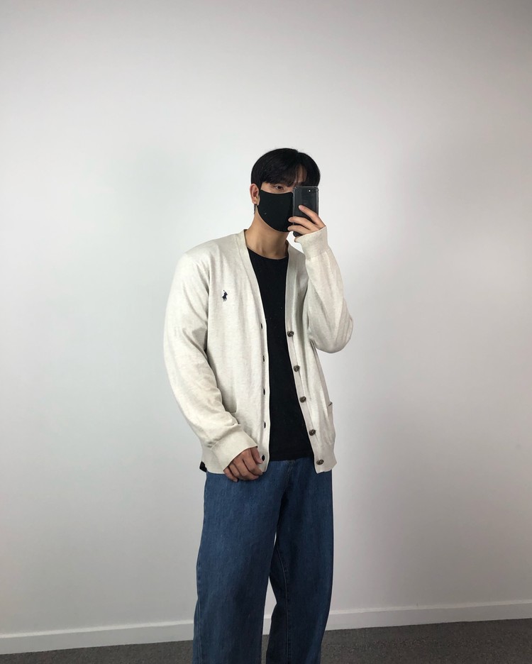 폴로 피마코튼 가디건 : 다니엘클로젯