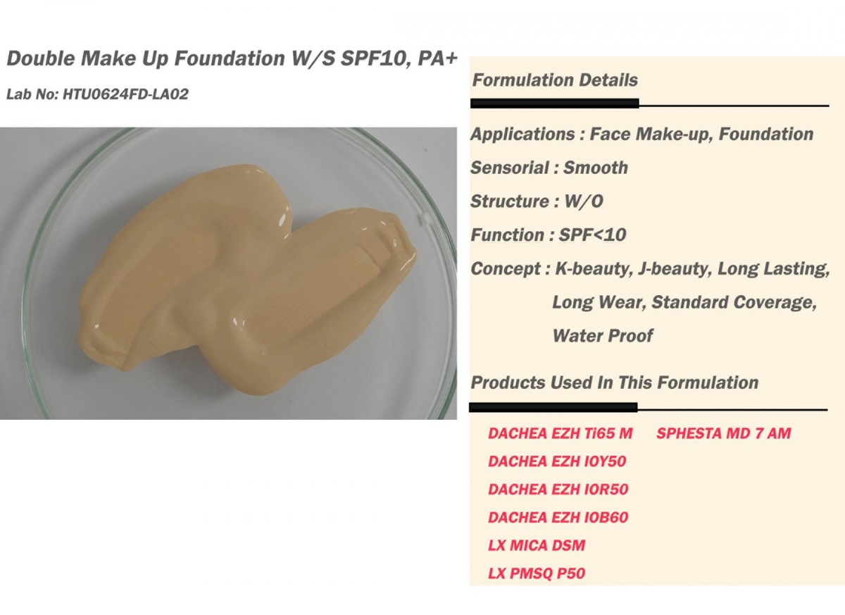 Double Make Up Foundation W/S (SPF 10, PA+) : Make Up