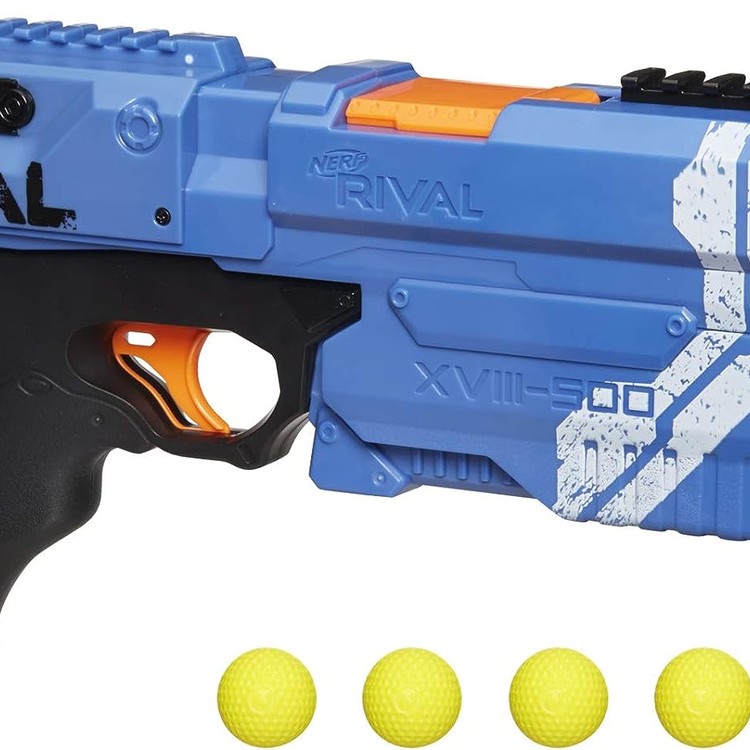 너프건 라이벌 크로노스 XVIII-500 위드 블라스터 (블루) / NERF Rival Kronos XVIII-500 With ...