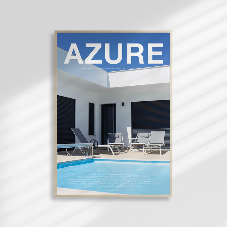 로맨틱하우스 미드센츄리 포스터 AZURE NO.020 [MID CENTURY POSTER AZURE NO.020]