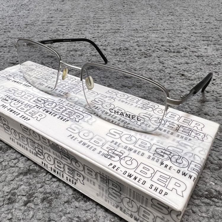 vintage chanel silver frame glasses : soberseoul