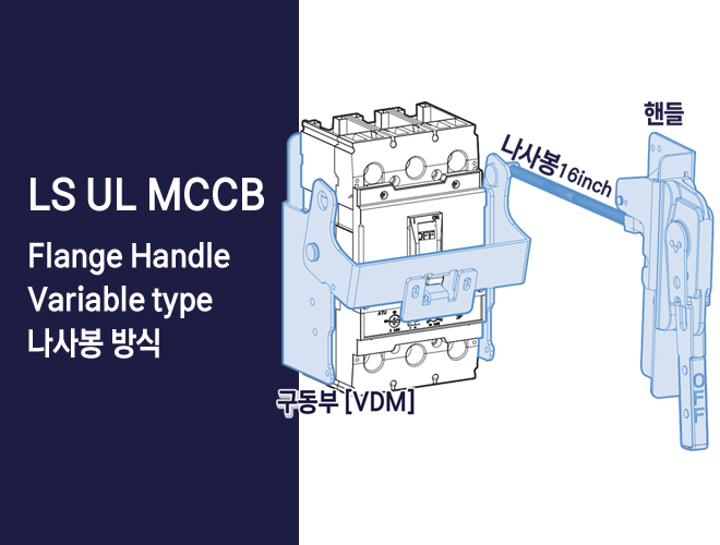 Flange Handle, VDM2/FHU-S_16inch_UTS150/UTS250 (NEMA 1/12/3/3R/4), VDM2 ...
