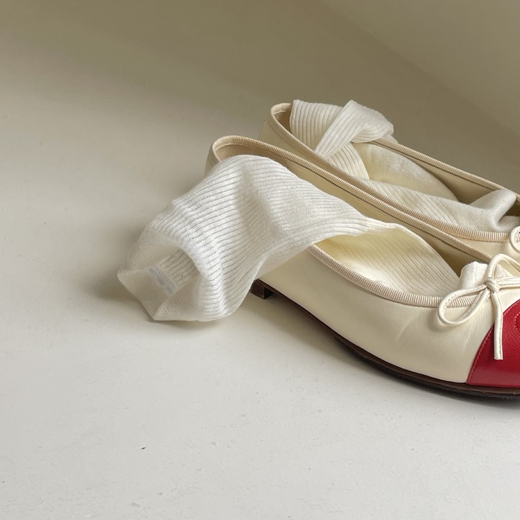 sisi socks (cream/grey/black) : nutt