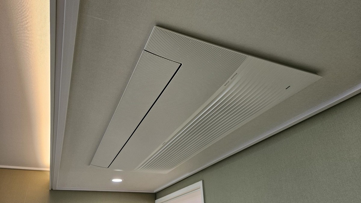 제주 에어컨 - 노형동 부영 1차 아파트 BESPOKE 무풍 시스템에어컨 Infinite Line 1Way 냉방전용(UV 실내기 ...