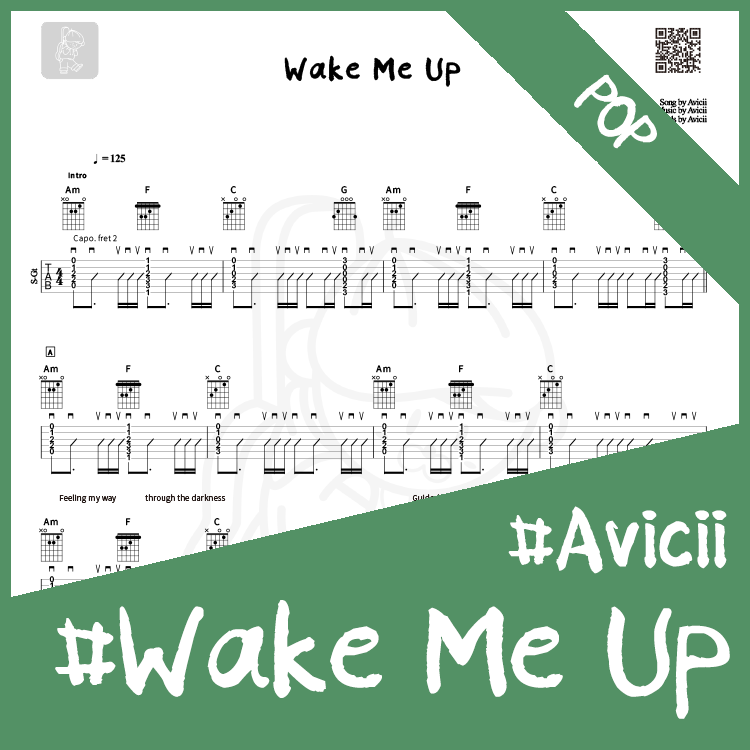 Avicii - Wake Me Up 【★★★☆☆】 : haruguitar