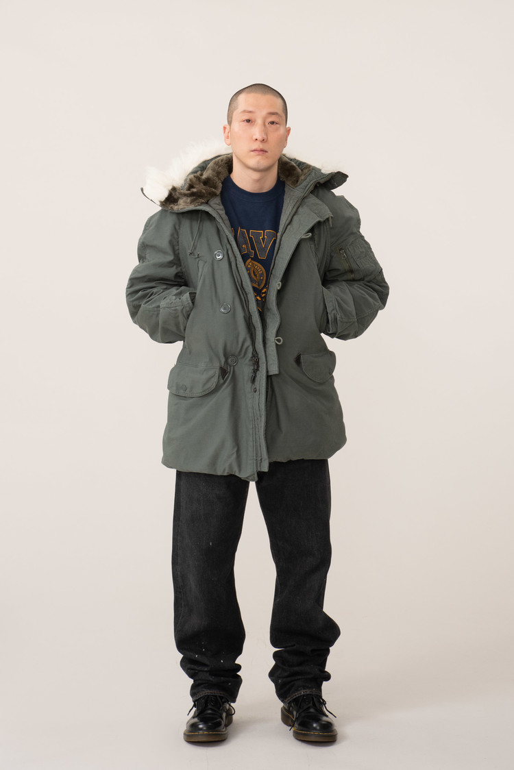 [100-105] Air Force N3B Extreme Cold Weather Parka 80s GREENBRIER No. 5248 : 월드피스 다이어트