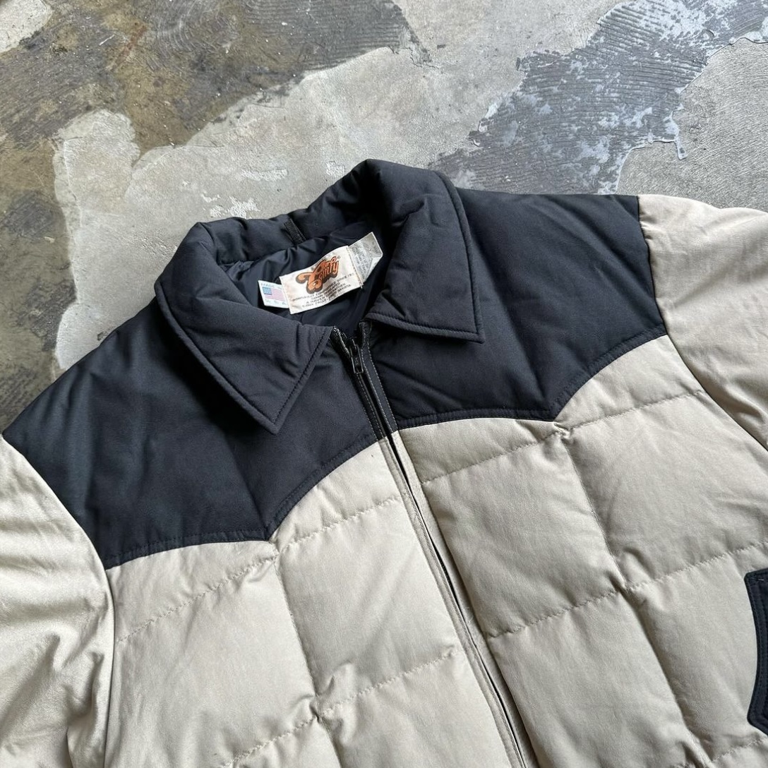 Rare 90s OG comfy ‘western style' down jacket : soberseoul