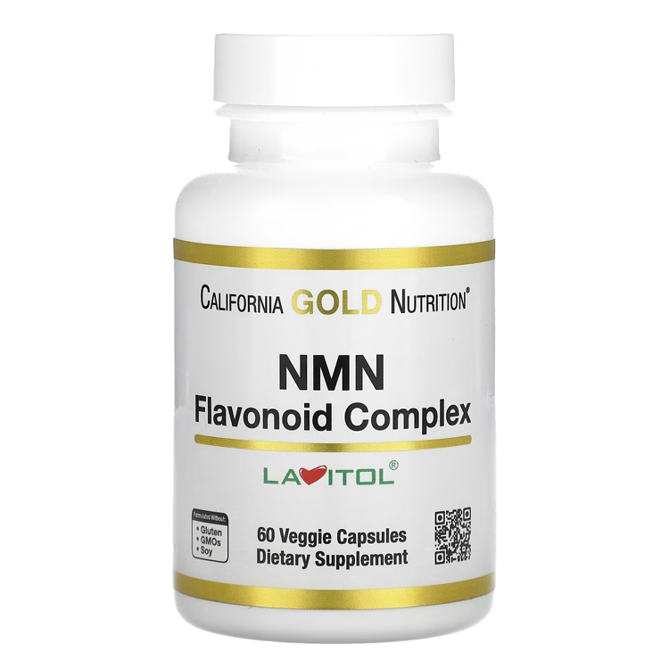 캘리포니아골드뉴트리션, NMN 플라보노이드 복합체, 60캡슐 / California Gold Nutrition, NMN ...