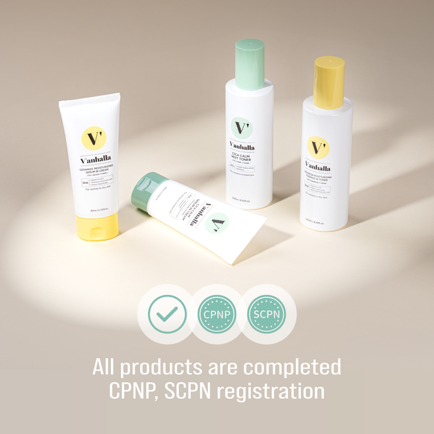 All products are completed CPNP, SCPN registration : Vanhalla