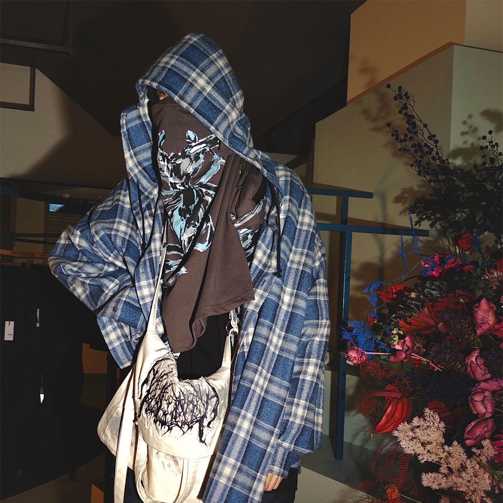 PAS - 077 Check Hoodie : OURPAS