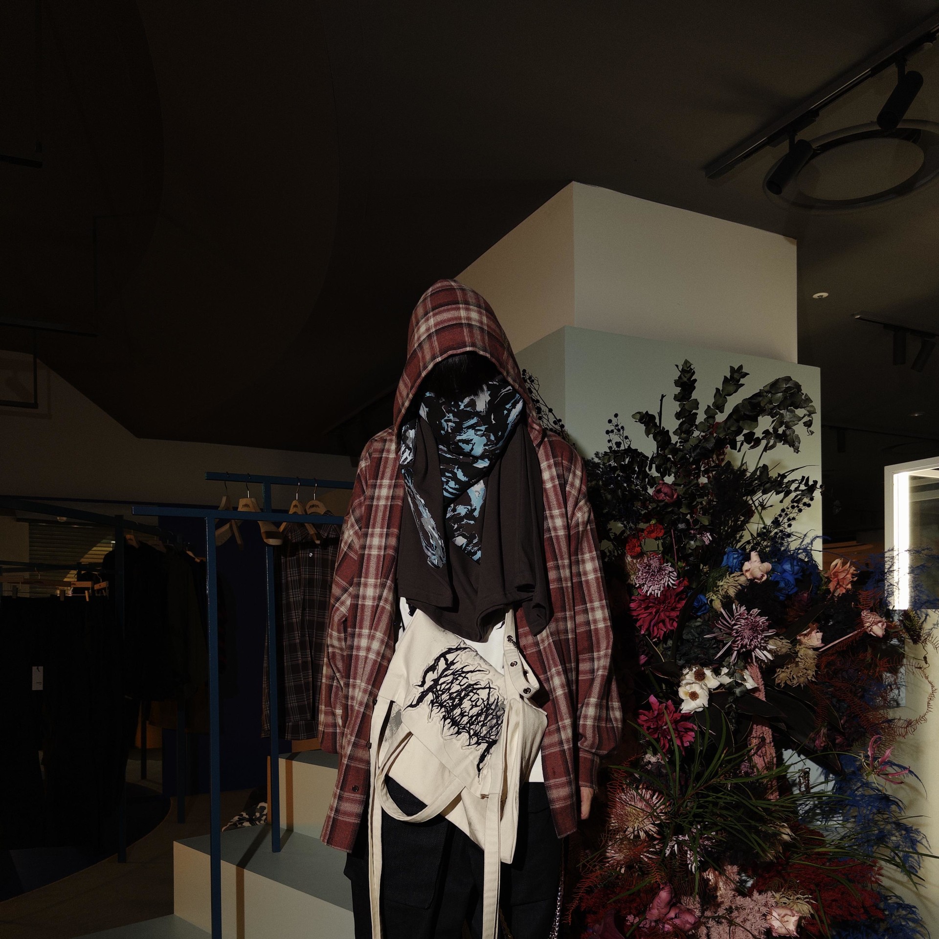 PAS - 077 Check Hoodie : OURPAS