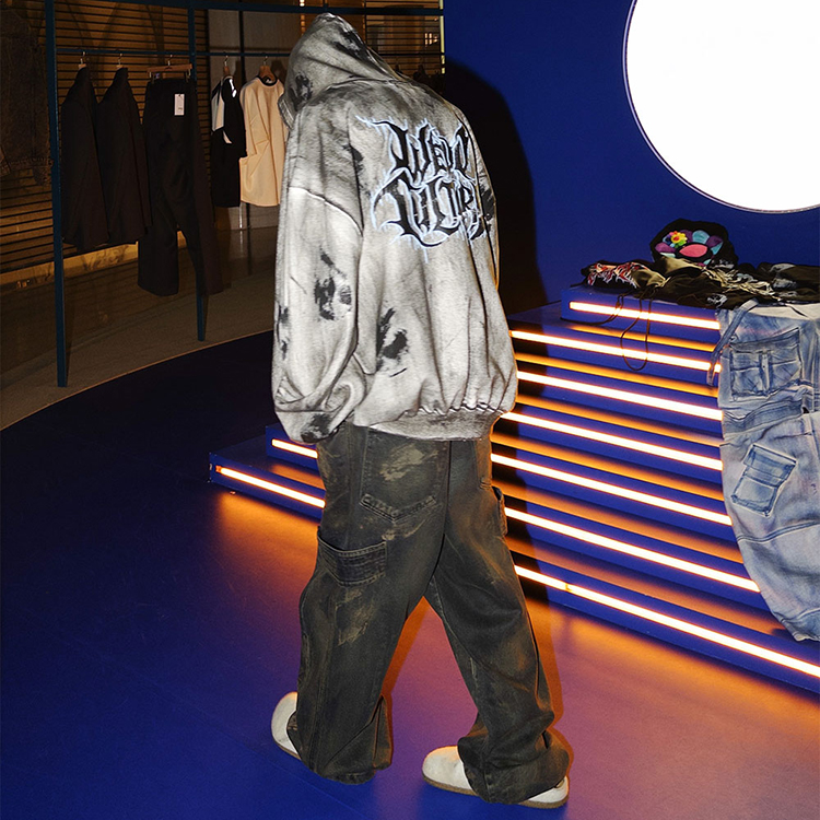 PAS - 074 DIRTY HOODIE ZIP : OURPAS