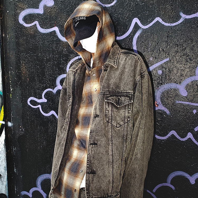 PAS - 077 Check Hoodie : OURPAS