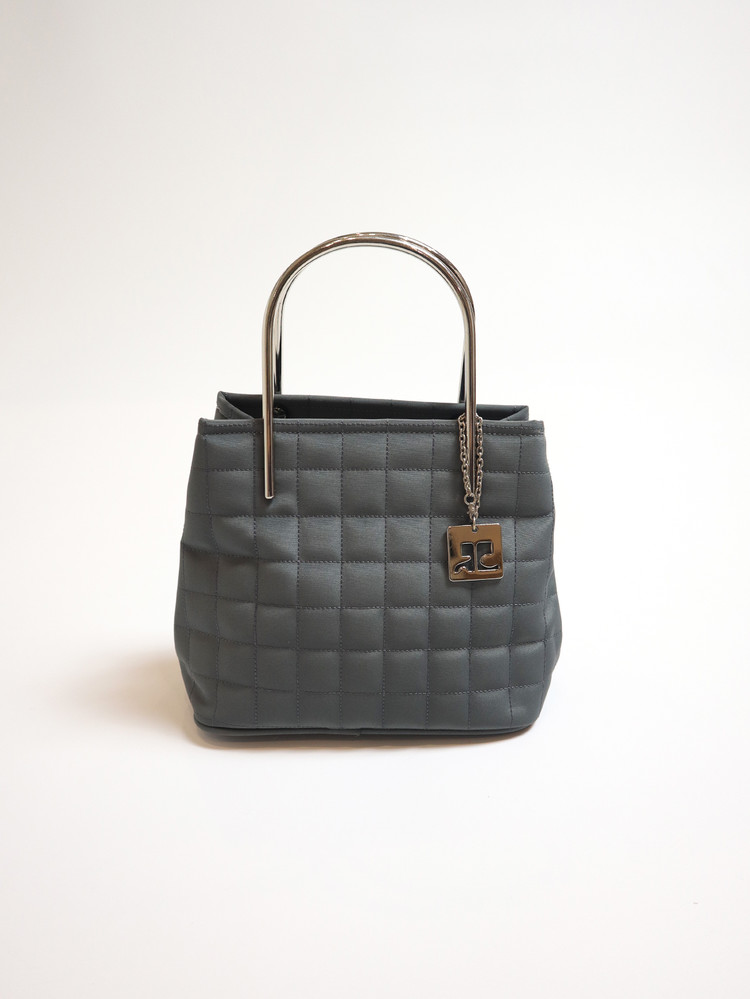 COURREGES NYLON TOTE BAG : oaens