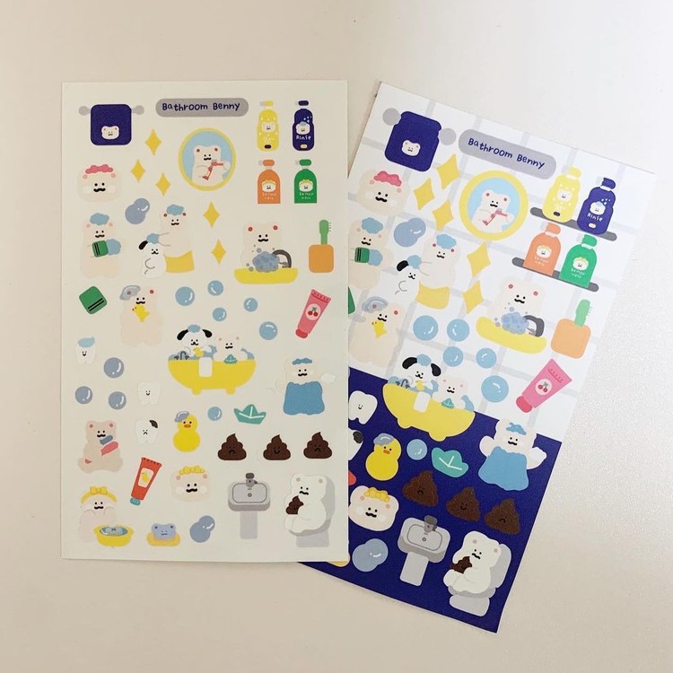 sonosono | Bathroom benny sticker : Lovticker