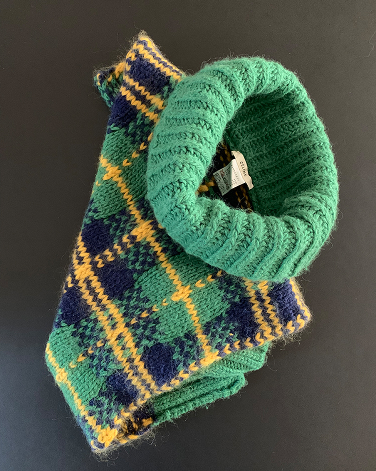 old Celine Phoebe Philo Turtleneck Vest Dickie Scarf : lilisun