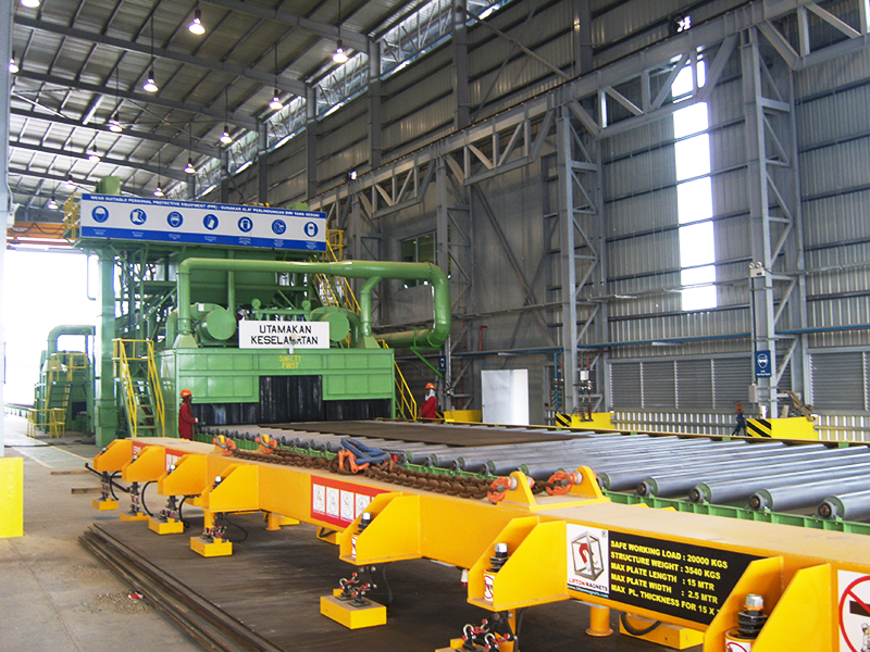 Auto Plate/Profile Blasting & Painting Line : 신호산기주식회사 -쇼트설비-Impeller ...