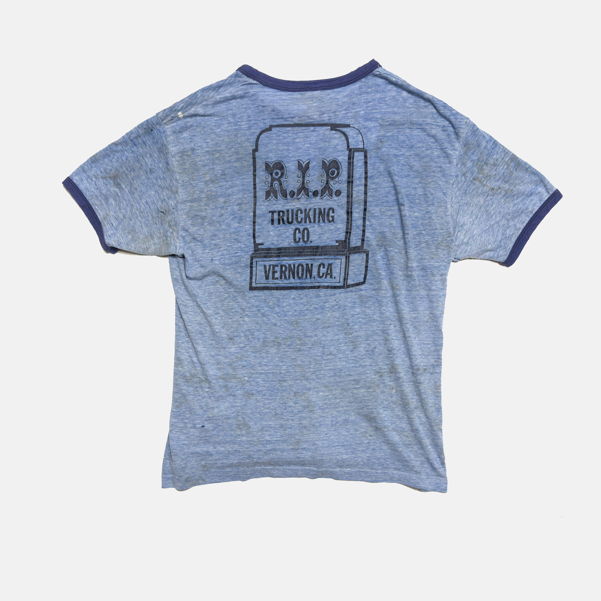 Vintage Boro Heather Blue Ringer T-shirt : 네오서울