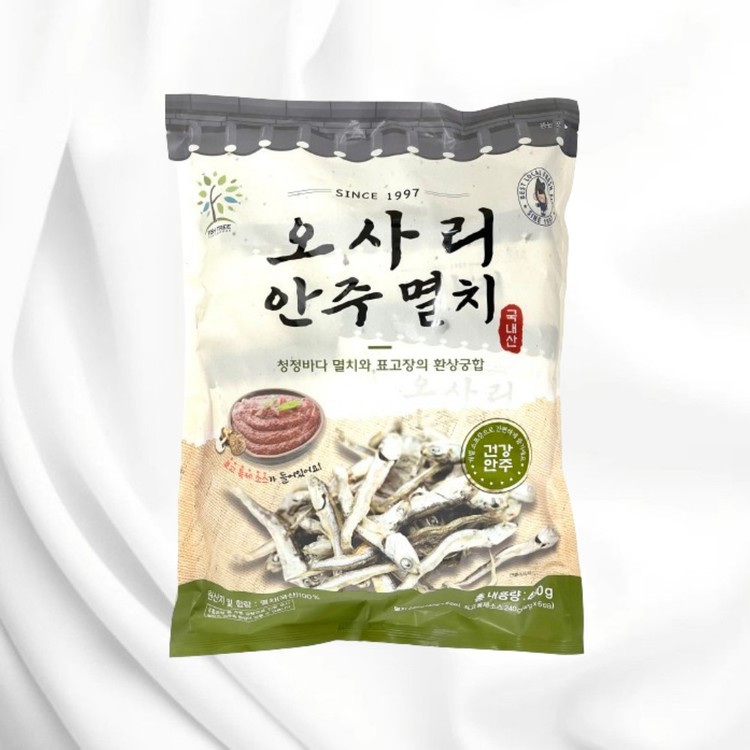 오사리 안주 멸치 480G (40G X 6개입) (소스 40G X 6개입) COS : 리빙코스