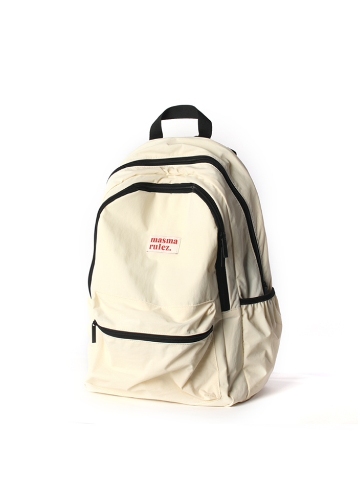 [에어팟파우치세트] Layered backpack _ butter cream : Masmarulez [마스마룰즈]