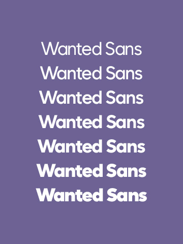 Wanted Sans : 디자인 자료