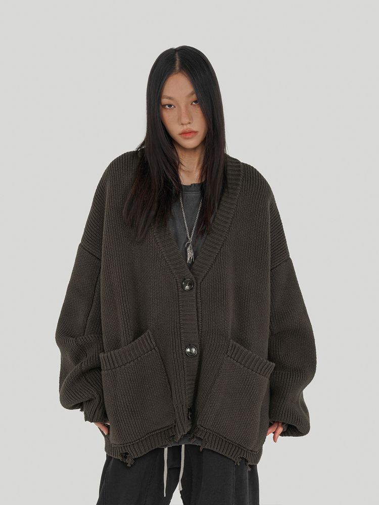 ripped cardigan : 커프 cuf