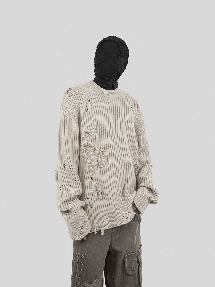 WASTELAND DAMAGED SWEATER : 커프 cuf