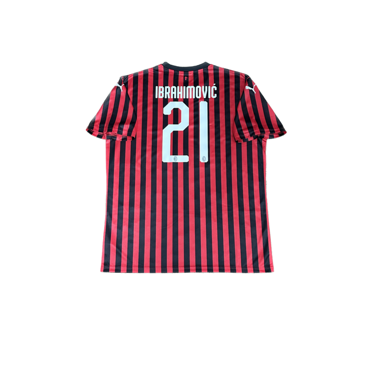 2019-2020 AC Milan Home Authentic #11 Ibrahimovic Shirt - XXL ...