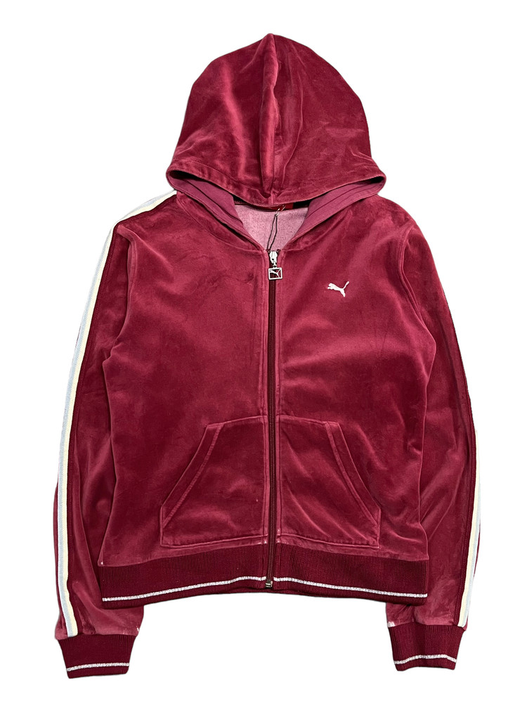 PUMA velour hood zip up : RAG STORE