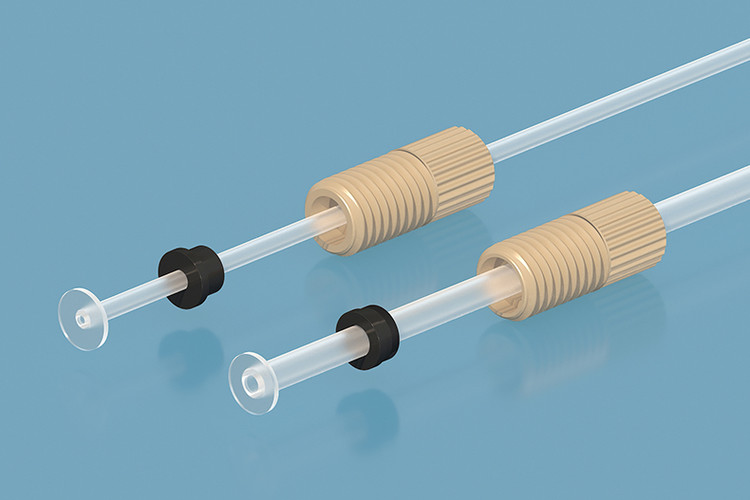 [Fitting] PEEK Flanged Fittings UNF M6 나사탭 피팅 PEEK 재질 1/4-28UNF Thread HPLC용 : 티디엘사이언스