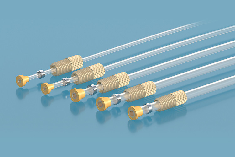 [Fitting] Super Flangeless Fittings three-piece set UNF 나사탭 아답터 피팅 PEEK 재질 1/4-28UNF Thread HPLC ...