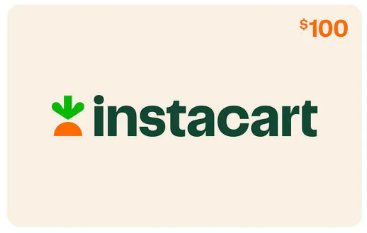 Instacart 기프트카드(E-gift card) : $80